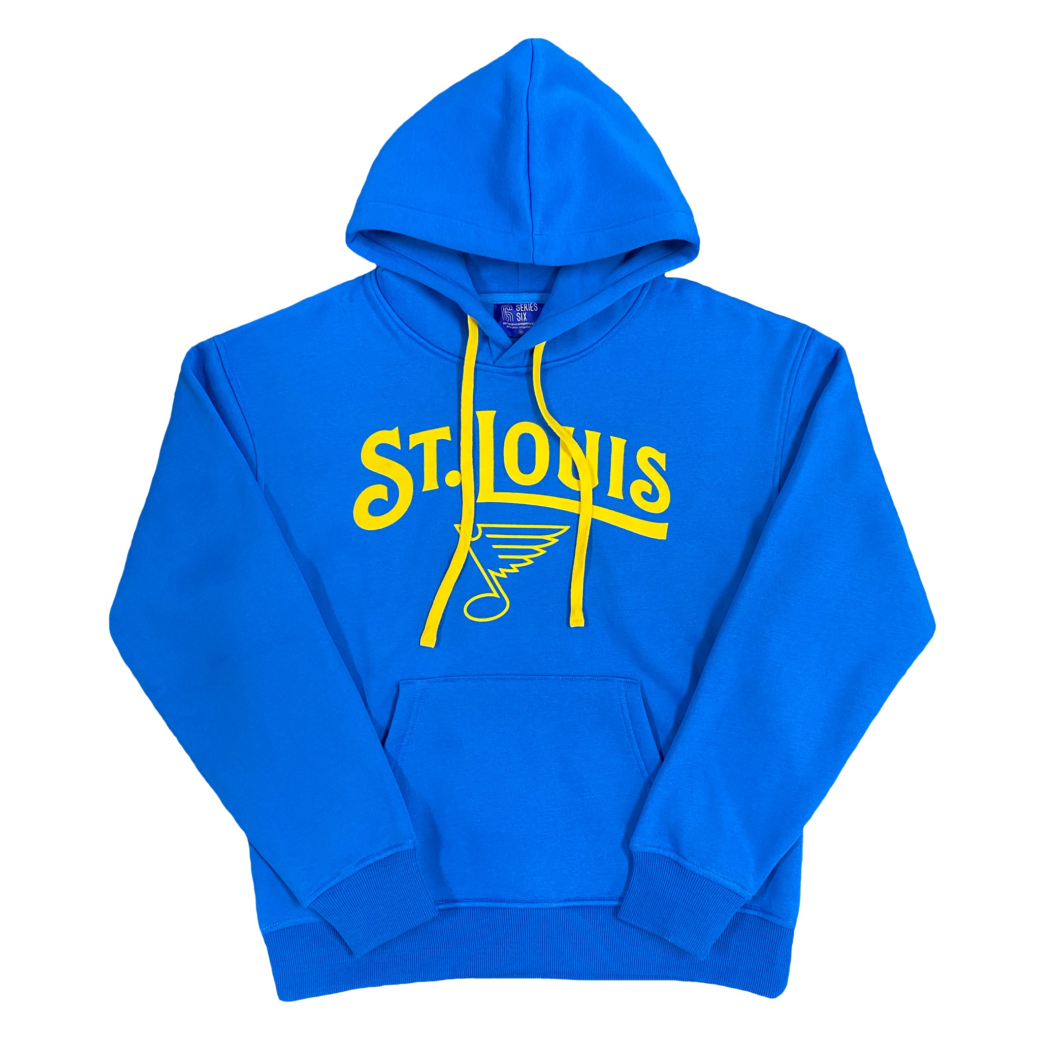 ST. LOUIS BLUES SERIES SIX WORDMARK ARCH HOODIE - BLUE – STL Authentics