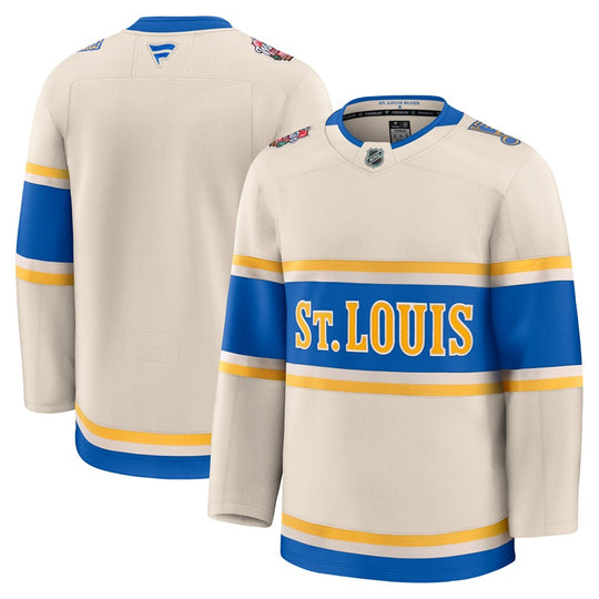 ST. LOUIS BLUES FANATICS PREMIUM WINTER CLASSIC JERSEY - BEIGE – STL Authentics