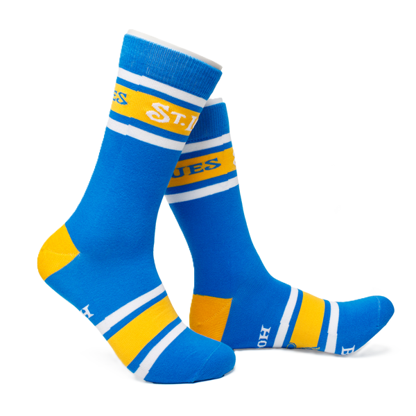 ST. LOUIS BLUES LAVELY BLUES HOCKEY SOCKS HOME - BLUE – STL Authentics